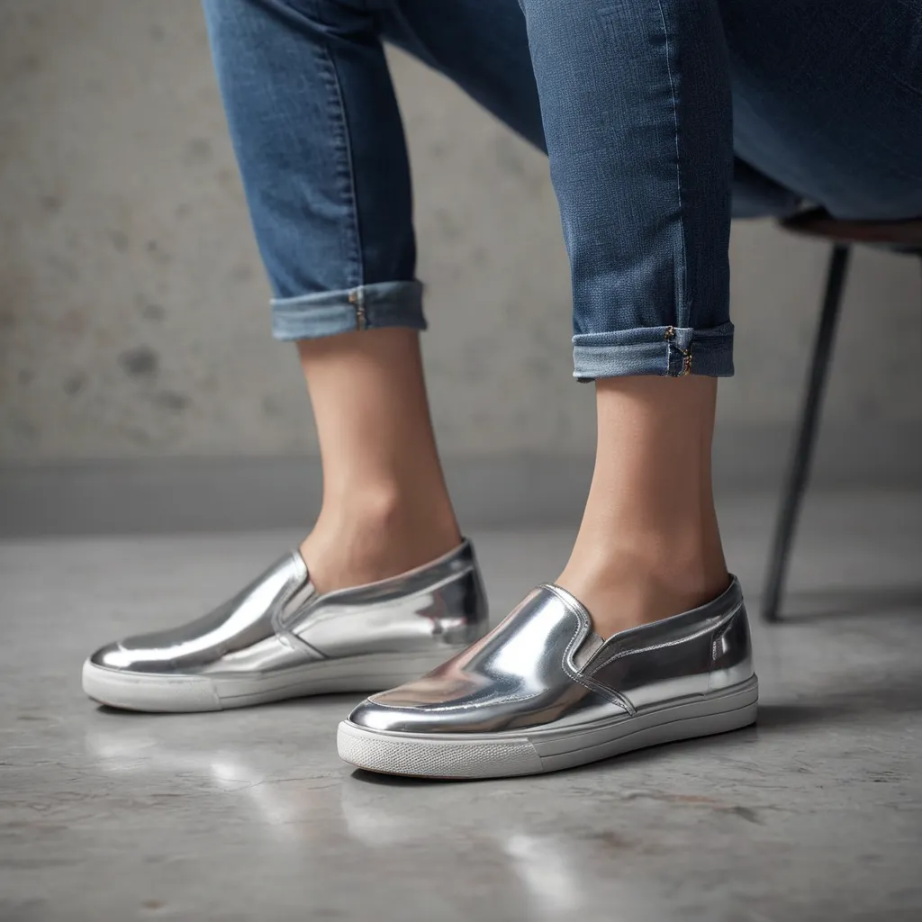 The Allure and Functionality of Silver Slip-On Shoes